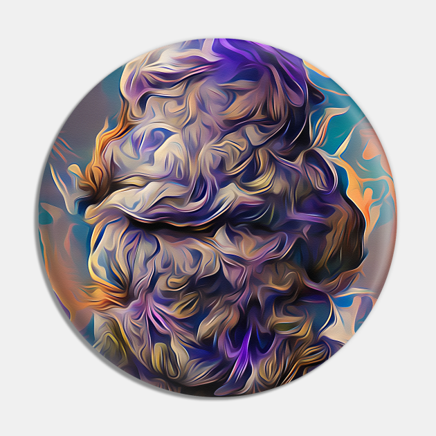 Blue Swollen Hot Shimmering Nug Smoke Weed - Nugs - Pin | TeePublic