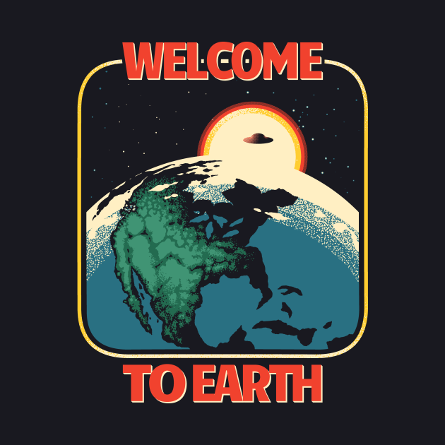 Welcome to Earth - Ovni - Baseball T-Shirt | TeePublic