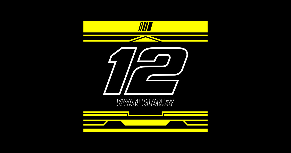 Ryan Blaney yellow and black #12 2024 NASCAR art design - Ryan Blaney ...