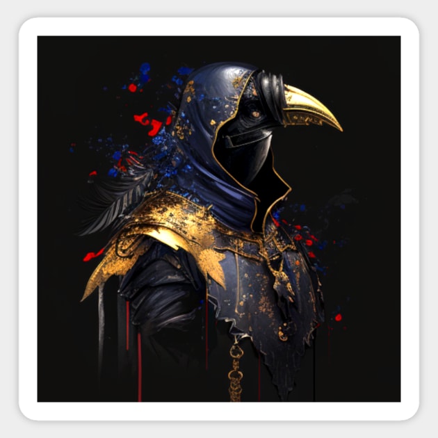 Crow Knight - Carbon - Crow Knight - Sticker | TeePublic