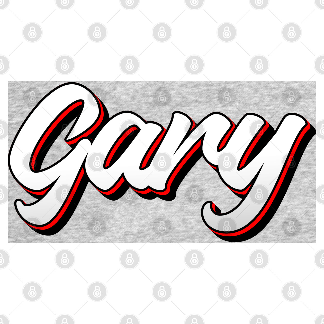 Gary name - cool 70s retro font - Gary Name Cool 70s Retro Font - T ...