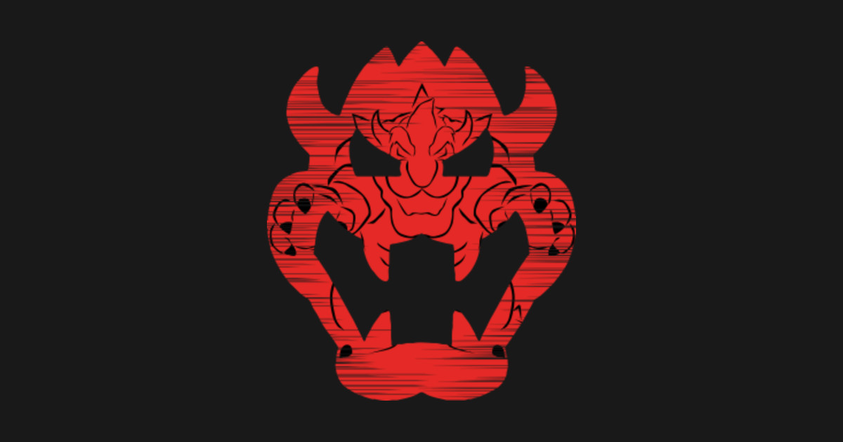 Bowser Logo Outline - Bowser - T-Shirt | TeePublic