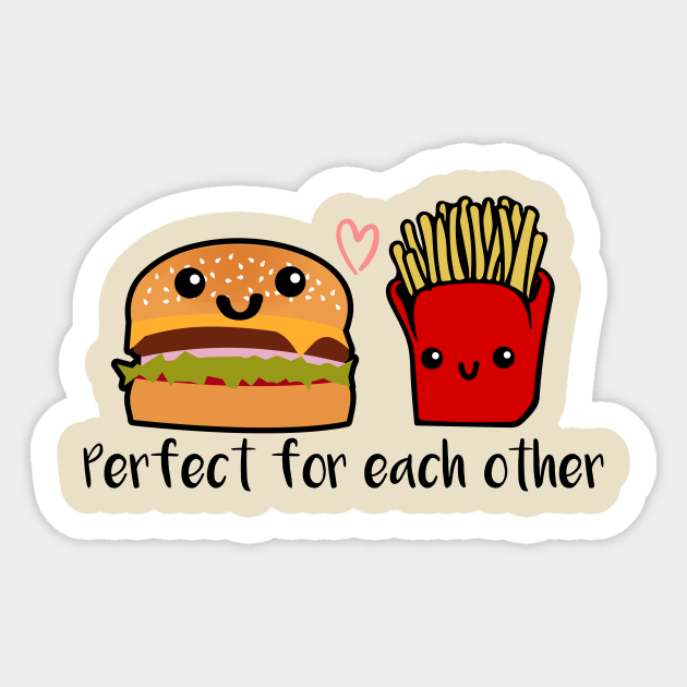 The Perfect Pair - Matching Couple - Sticker | TeePublic