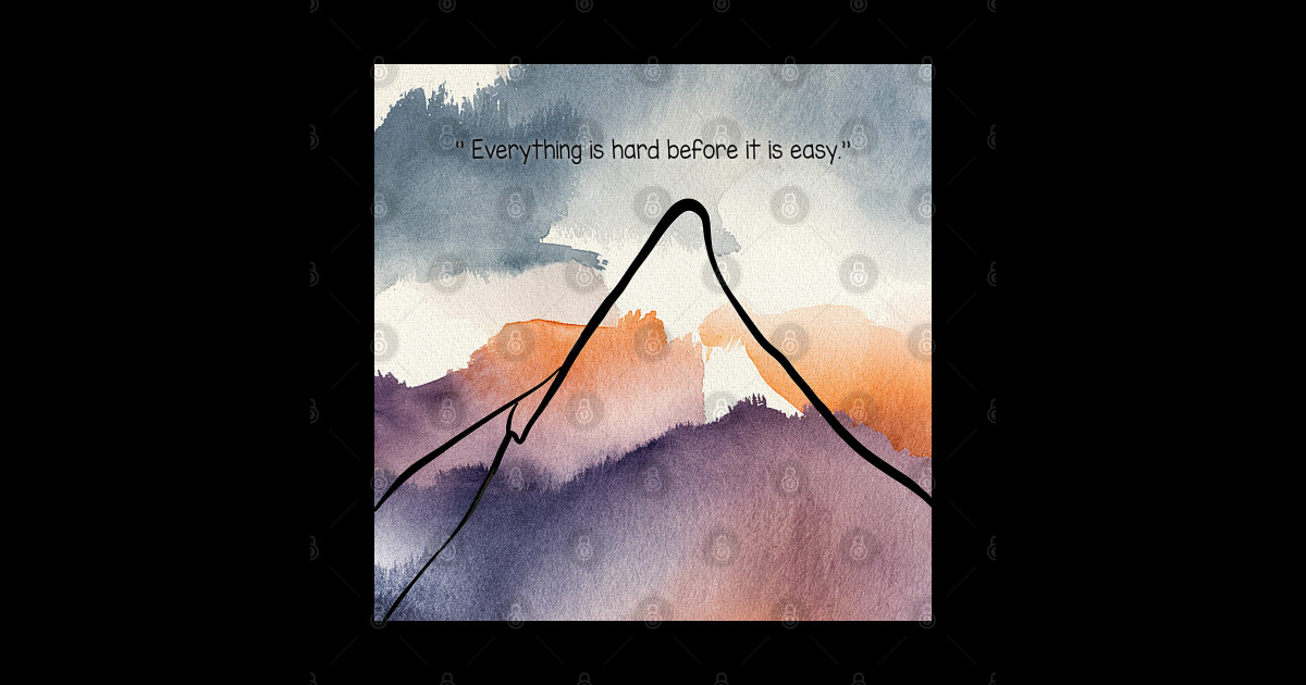 Motivational Watercolor Painting - Motivational - Sticker | TeePublic