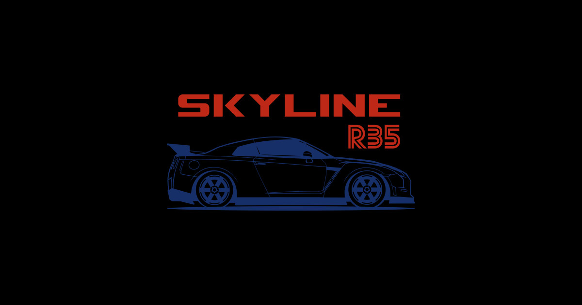 gtr skyline r35 jdm car - R35 - Sticker | TeePublic