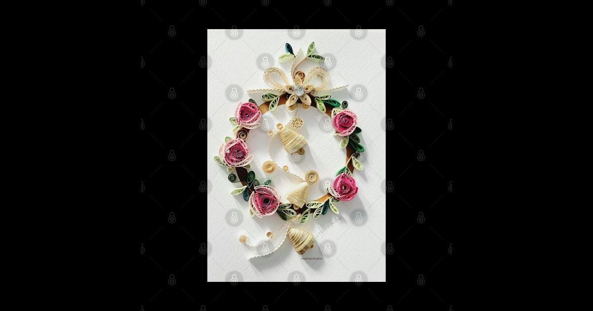 Printed Paper Quilling Art/Original Art by Hyunah Yi/ Christmas print ...