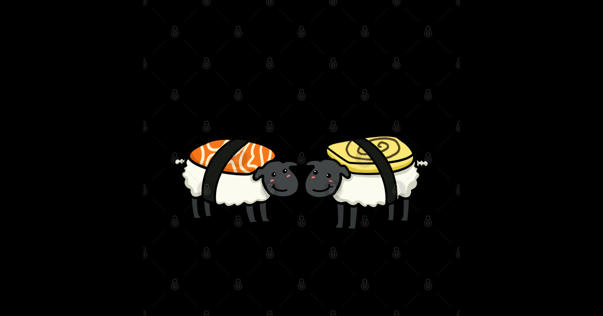 Susheep Cute Sushi Sheep Pun - Sushi Puns - Sticker | TeePublic