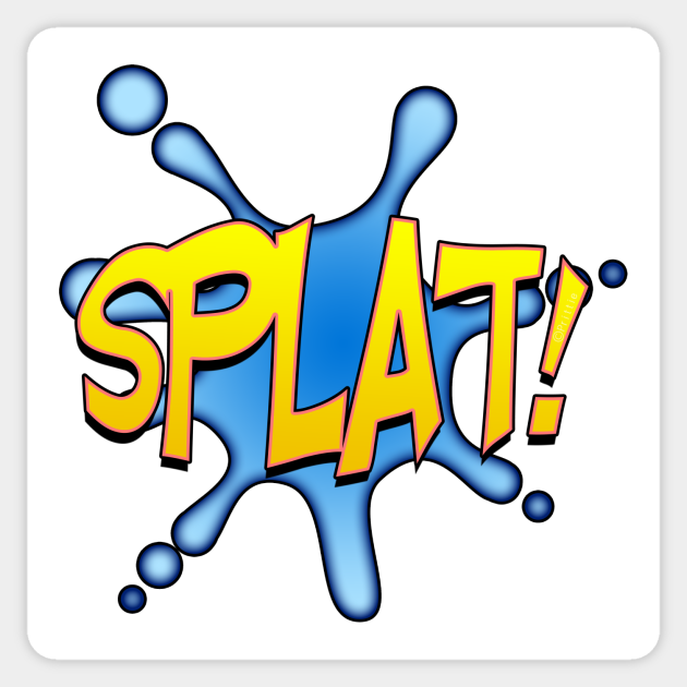 Splat Comic Book Emoji - Emoji - Sticker | TeePublic