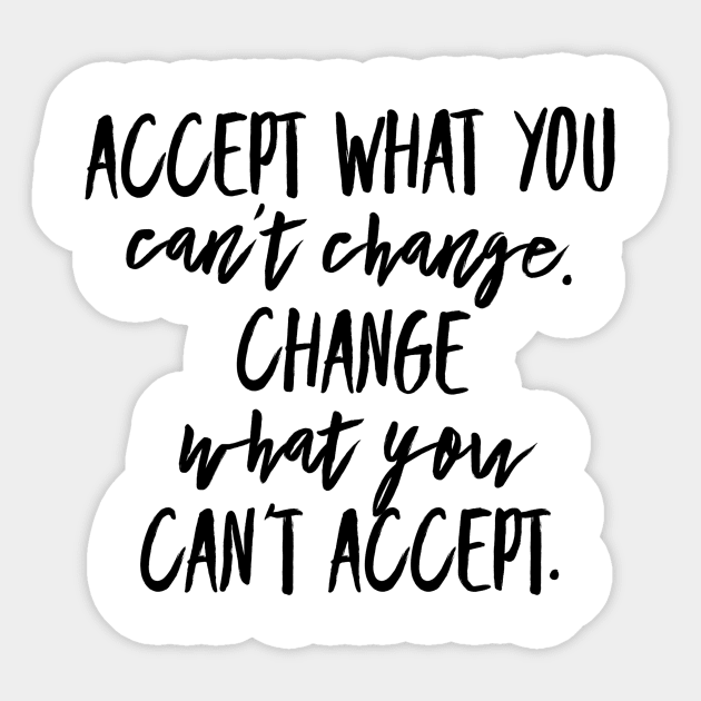 something you cannot change