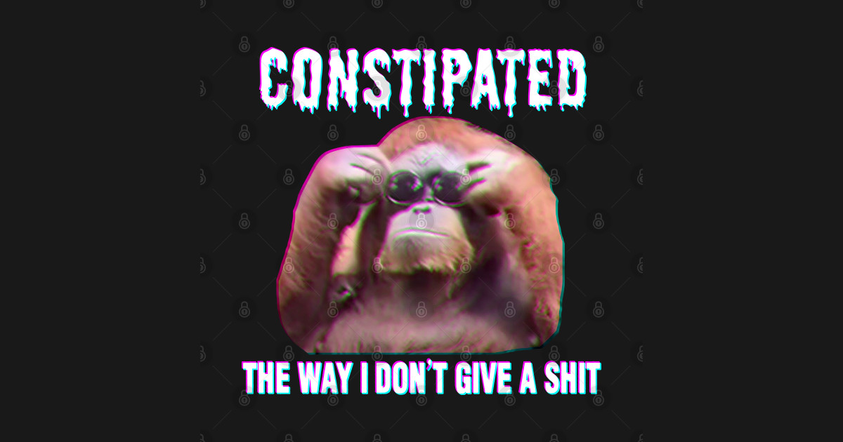 CONSTIPATED Orangutan with Sunglasses - Constipated Orangutan - T-Shirt ...