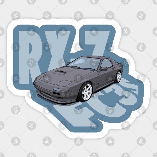 Mazda RX-7 FC3s - Mazda - Sticker | TeePublic