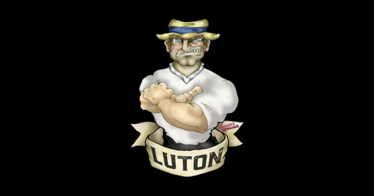 Luton Town Hatter Mascot - Ronnies Mascots - Sticker | TeePublic