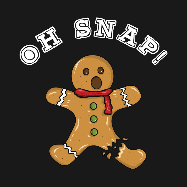 Oh Snap! Gingerbread Man with Broken Leg - Gingerbread Man - Crewneck ...