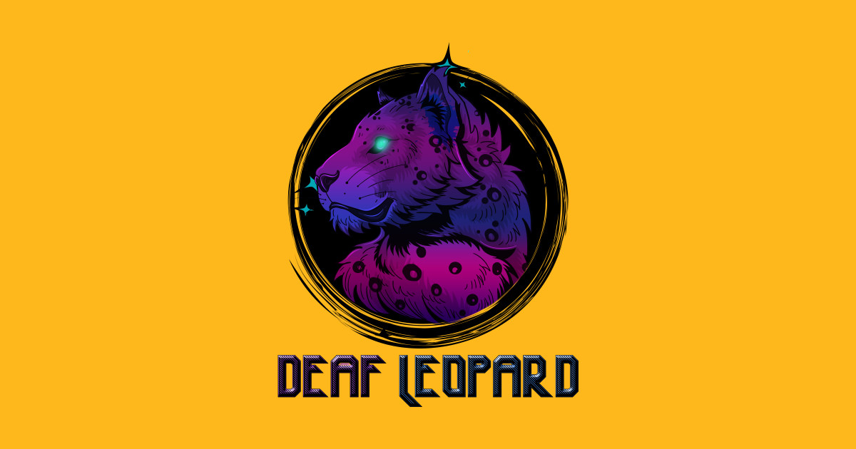 DEAF LEOPARD - Heavy Metal - T-Shirt | TeePublic
