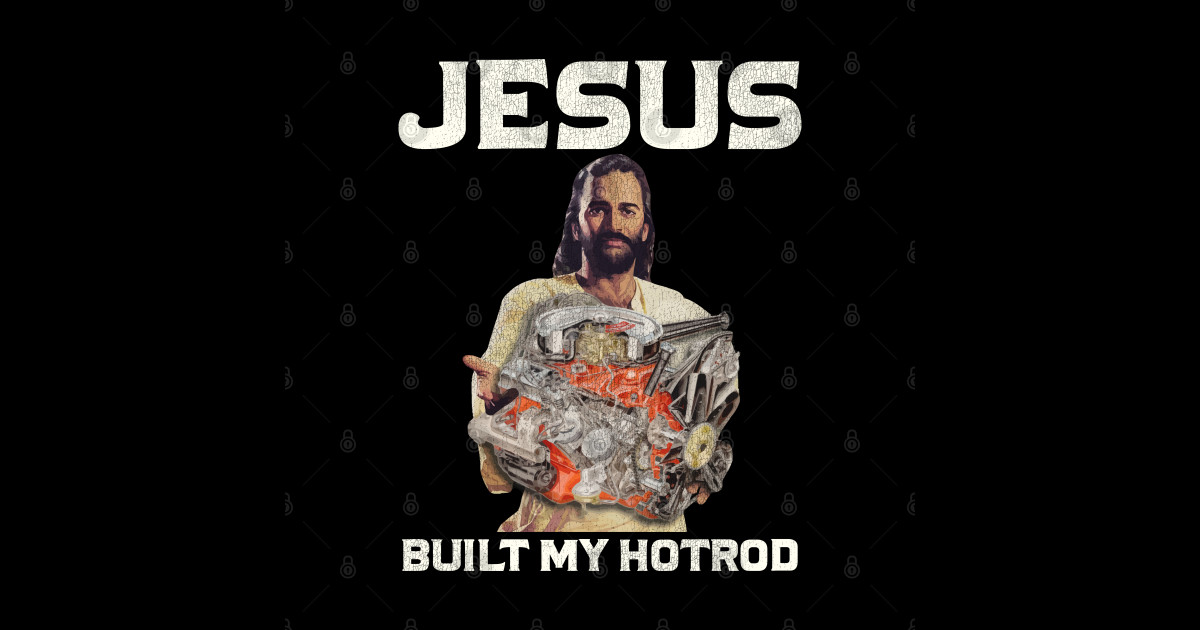 Jesus Built My HotRod - Metal Band - Magnet | TeePublic