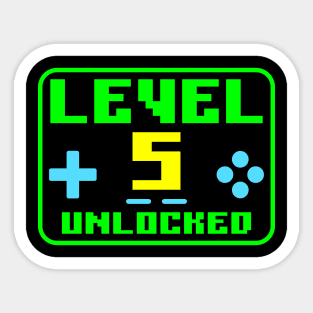 Level 5 Unlocked Video Gamer 5th Merch for Sale | TeePublic