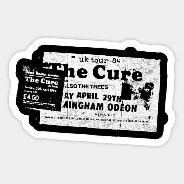The Cure in UK - The Cure - Sticker | TeePublic