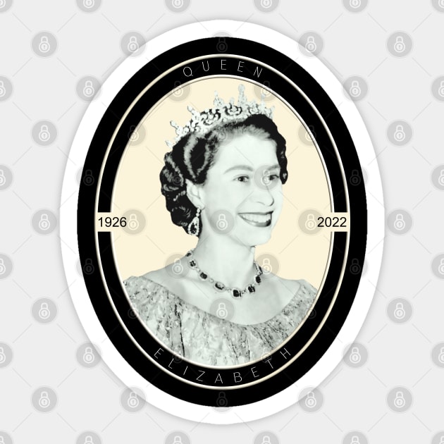 Queen Elizabeth - Queen Elizabeth - Sticker | TeePublic