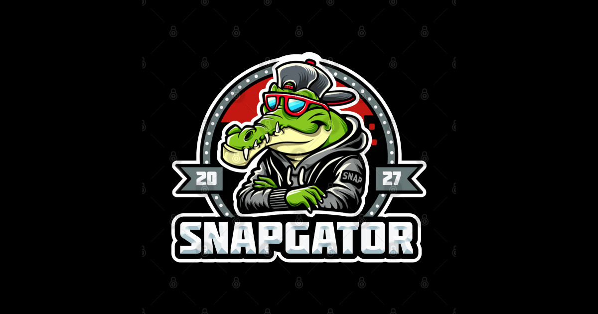 Cool Alligator Streetwear Mascot Design - Streetwear - Sticker | TeePublic