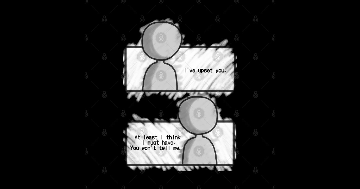 You won't tell me. - Anxiety - Sticker | TeePublic