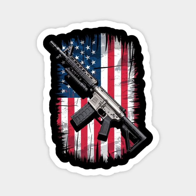 American Flag Guns 1st of July Guns Independence Day Guns ...