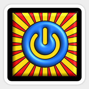 3d Looking Power Button Stickers for Sale | TeePublic