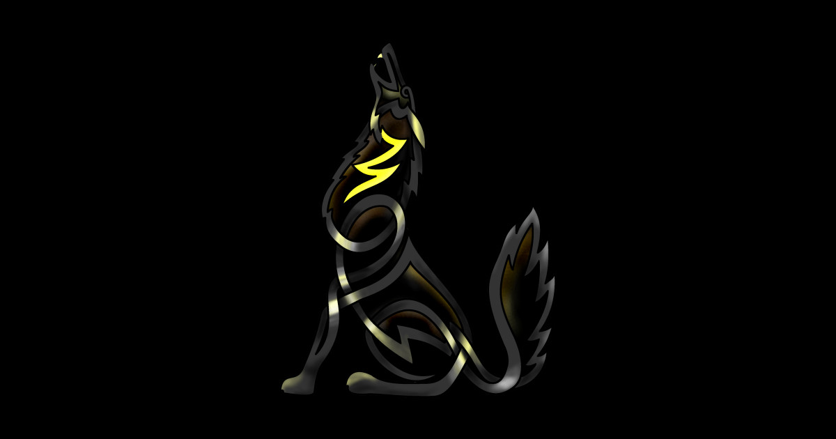 Blue Shadows - Wolf - Sticker | TeePublic