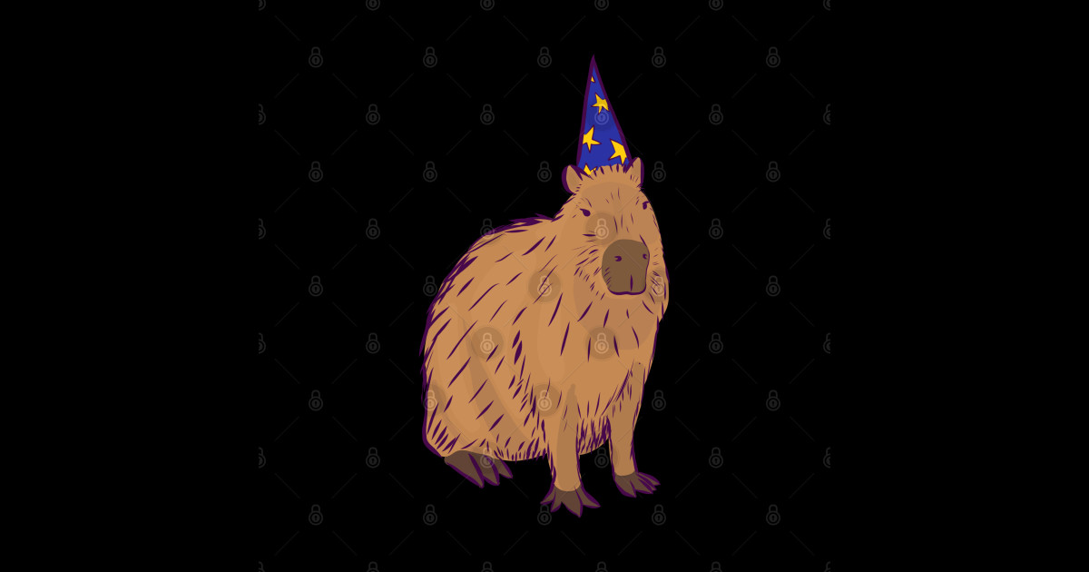 Capybara Wizard - Capybara - Sticker | TeePublic