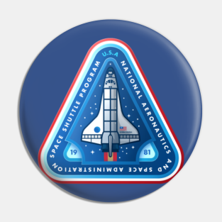 Nasa Space Shuttle Badge Logo Pins and Buttons for Sale | TeePublic