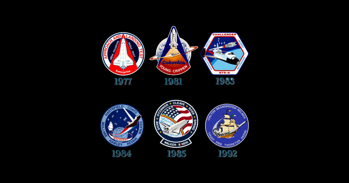 NASA Space Shuttle Launches - Space Shuttles - Sticker | TeePublic