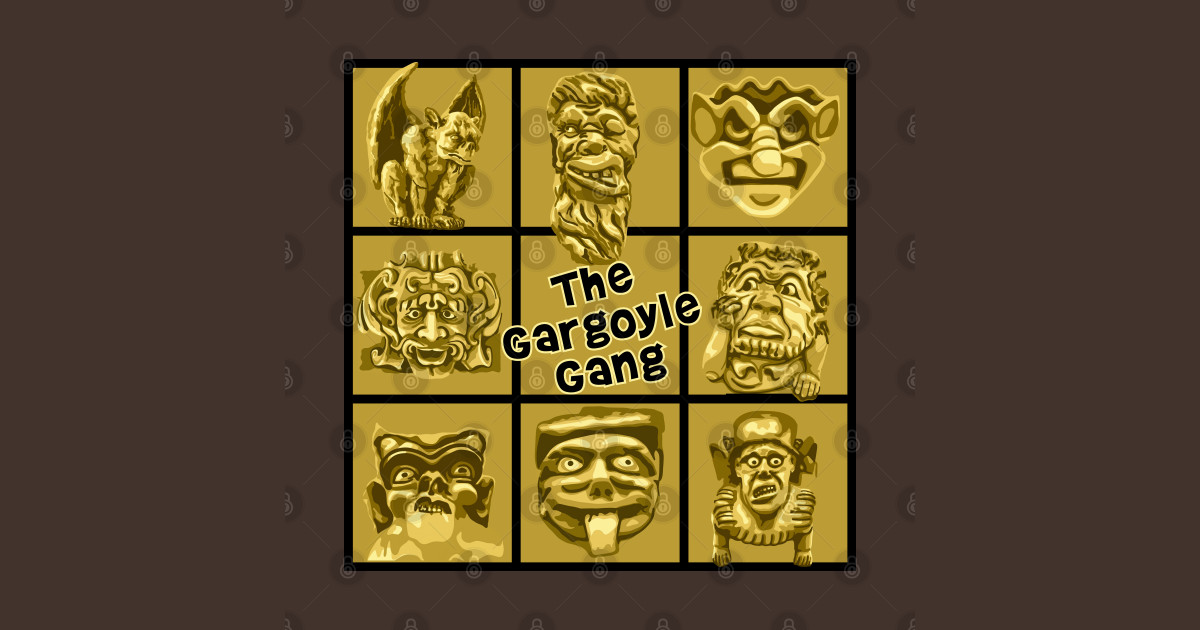 The Golden Gargoyle Gang - Gargoyles - T-Shirt | TeePublic
