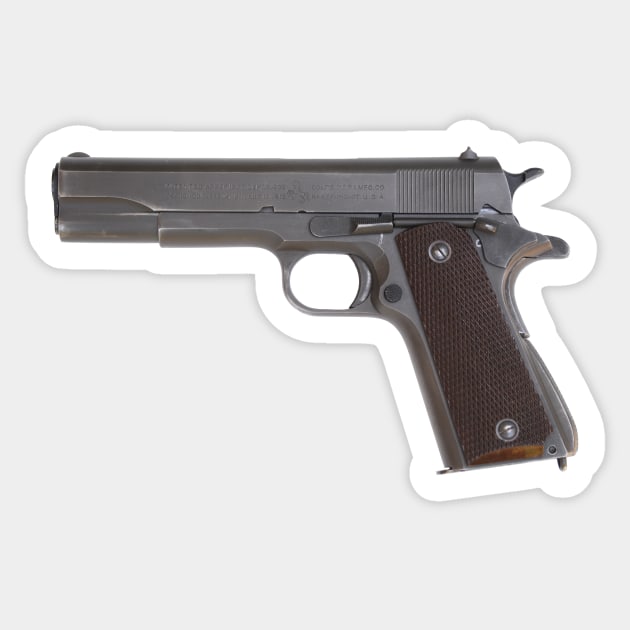 Colt 1911A1 (front print) - 1911 - Sticker | TeePublic