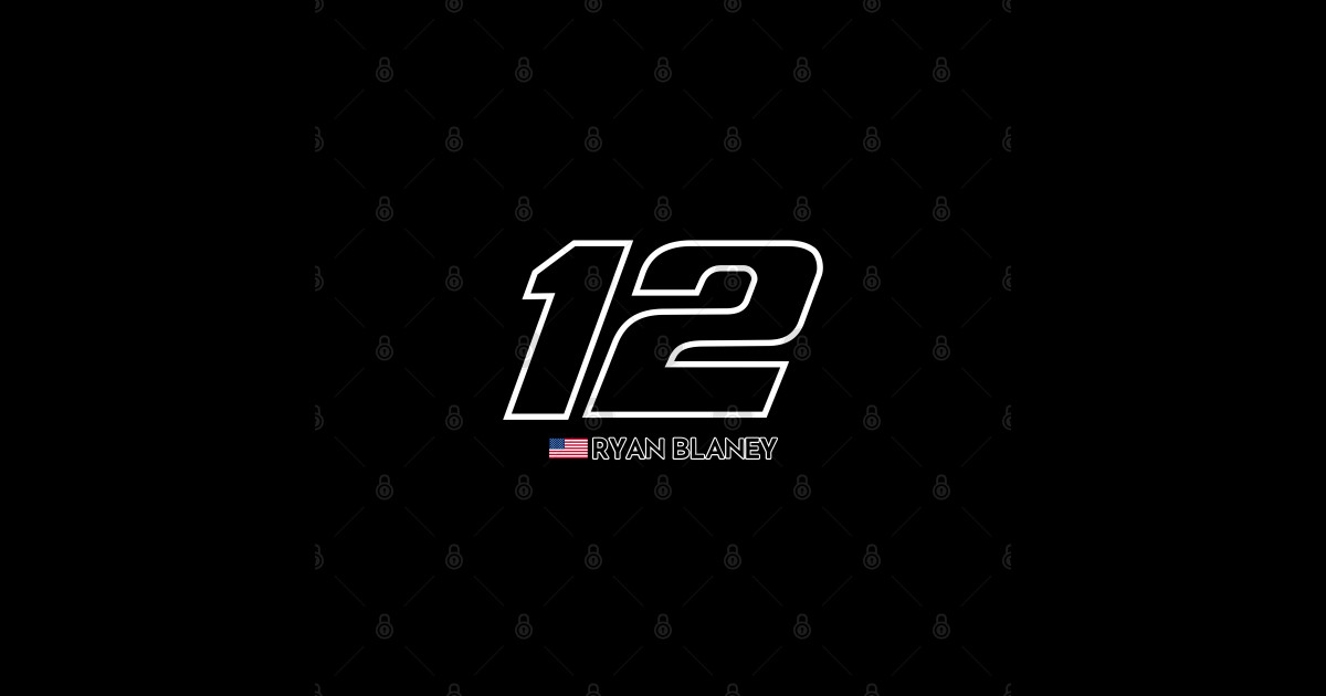 Ryan Blaney #12 2025 NASCAR Design - Ryan Blaney - Sticker | TeePublic