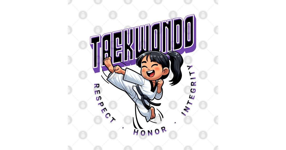 Taekwondo: Respect, Honor, Integrity - Taekwondo Girl - T-Shirt | TeePublic