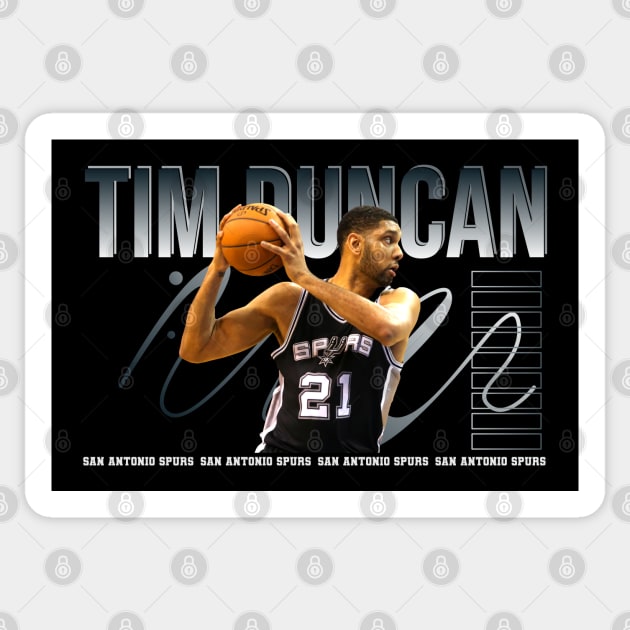 Tim duncan - Tim Duncan - Sticker | TeePublic