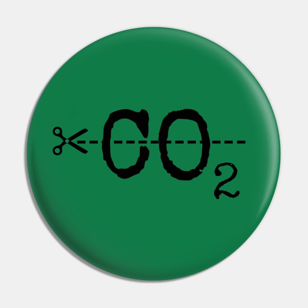 Cut CO2 - Enviroment - Pin | TeePublic