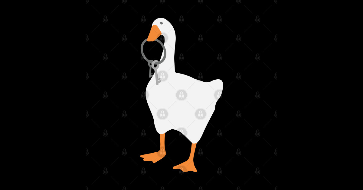 goose with keys - Goose - Sticker | TeePublic