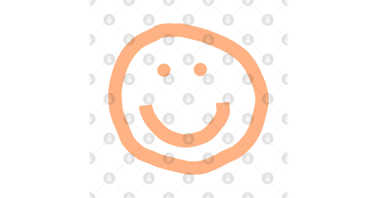 Peach Fuzz Smiley Face Pantone Color of the Year 2024 - Smiley Face - T ...