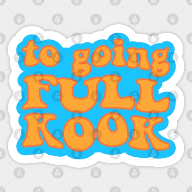 Outer Banks Going Kook Orange and Blue - Outer Banks - Sticker | TeePublic