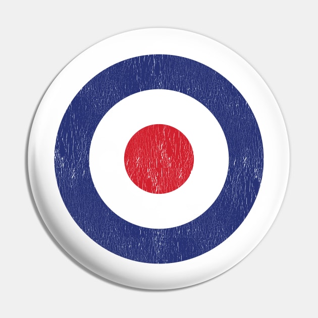RAF Roundel British War Plane Target Cracked - Raf Roundel - Pin ...