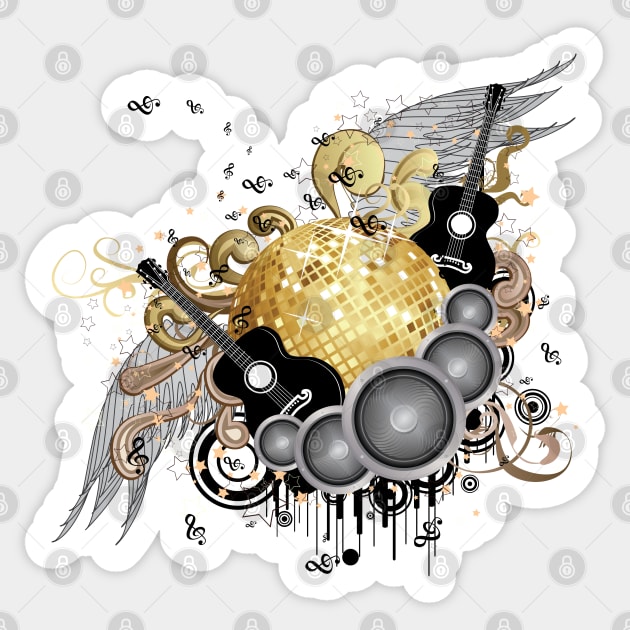 Abstract party design - Party - Sticker | TeePublic