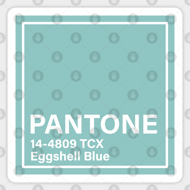 pantone 14-4809 TCX Eggshell Blue - Pantone Color - Sticker | TeePublic
