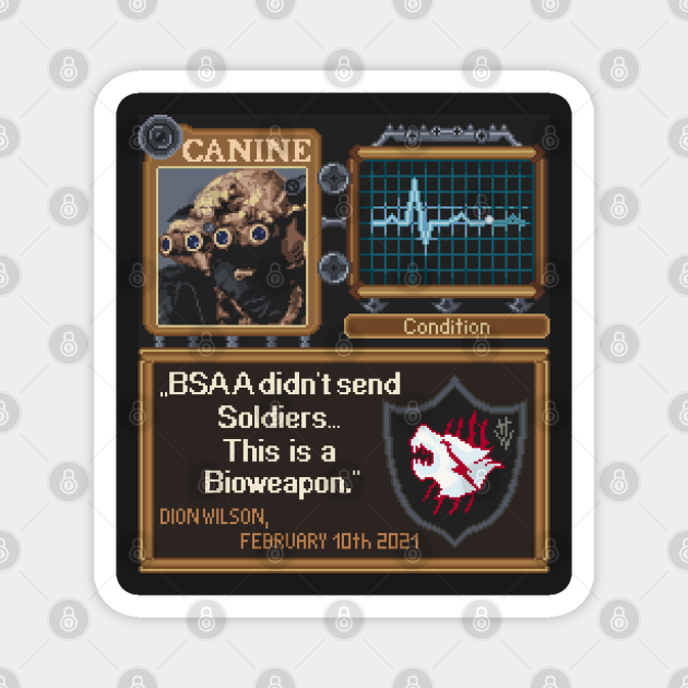 Resident Evil Village Pixel Art - Resident Evil - Magnet | TeePublic