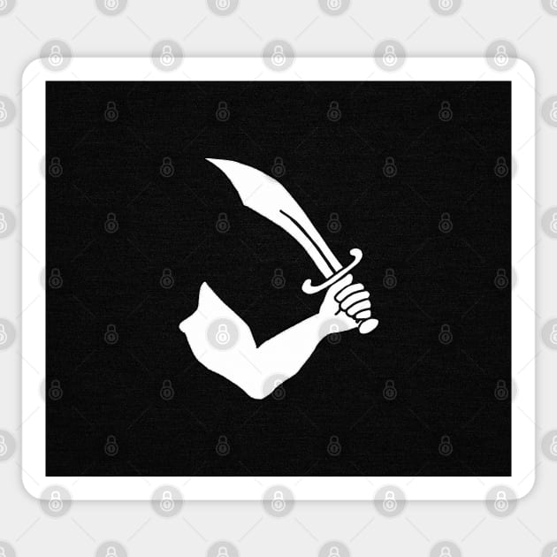 Pirate flag of Thomas Tew 1692-1695 - Pirates - Sticker | TeePublic
