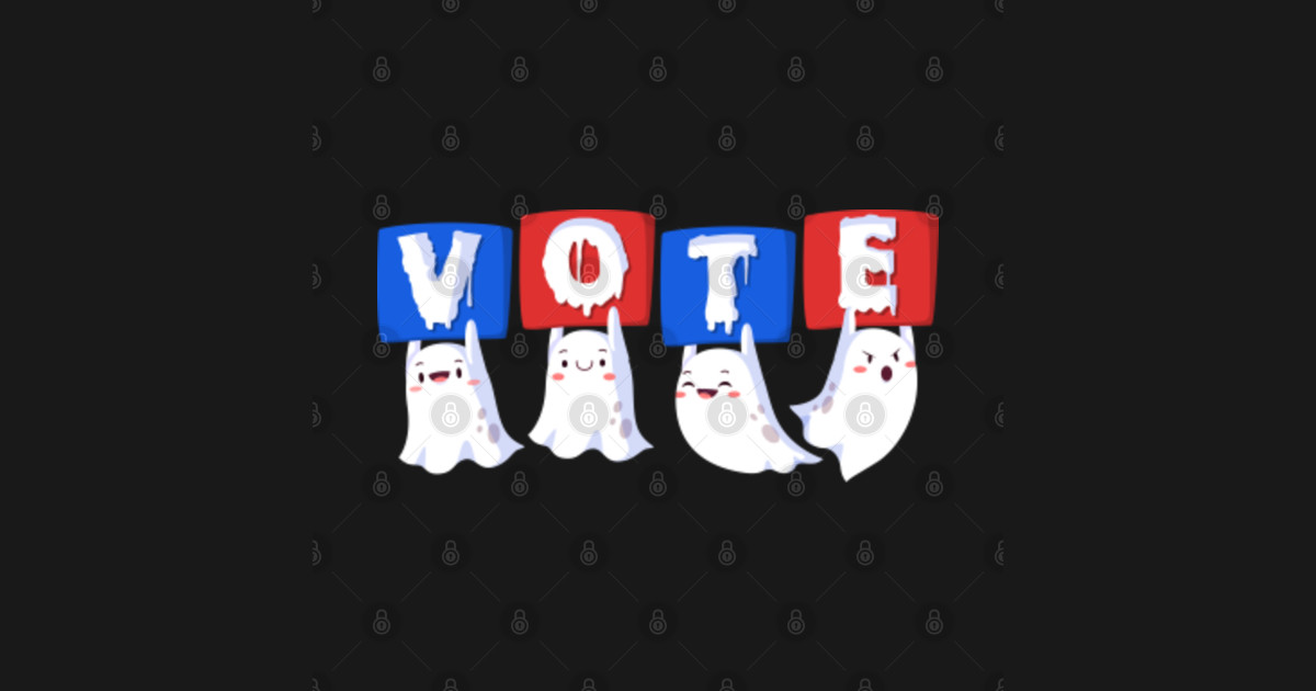 VOTE Halloween Ghosts Election 2020 - Vote Halloween 2020 - T-Shirt ...