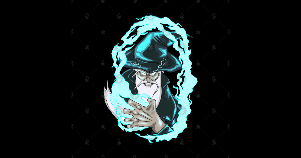 Lightning wizard - Wizard - Sticker | TeePublic