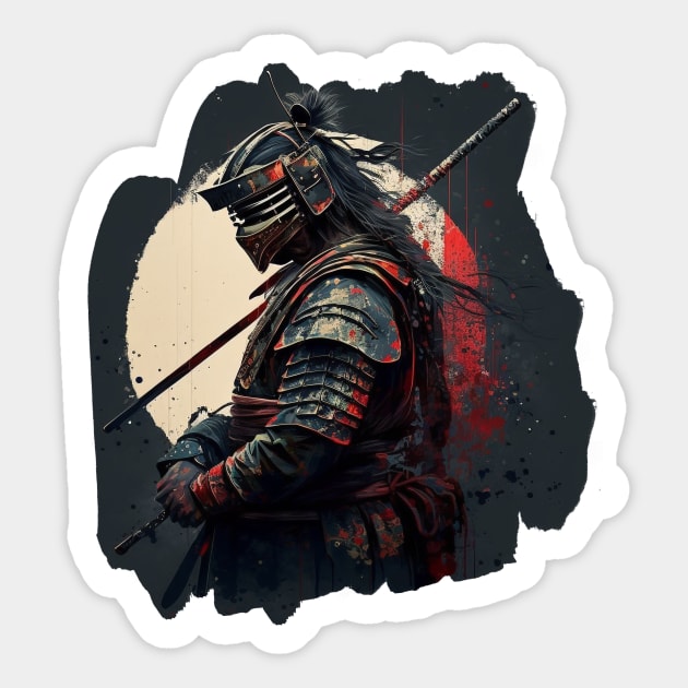 Samurai Dark Warrior - Samurai - Sticker | TeePublic