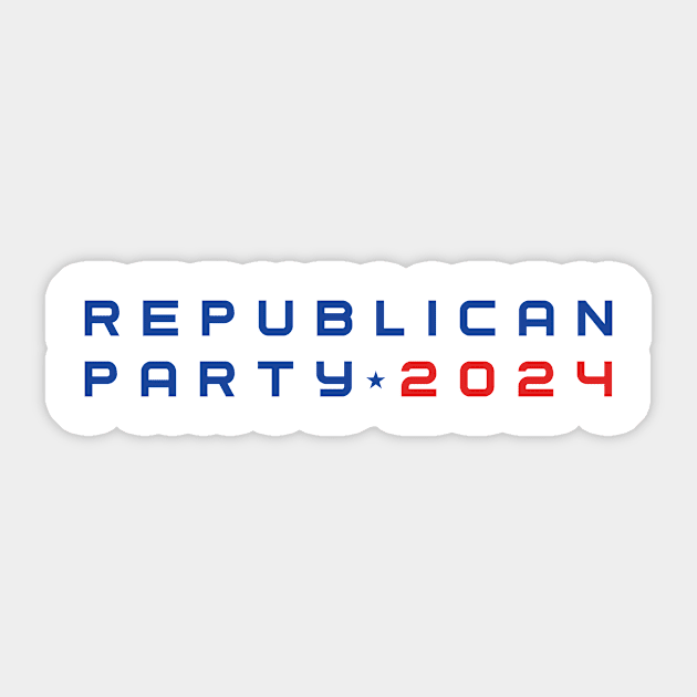 Republican Party 2024 US - Republican Party - Sticker | TeePublic