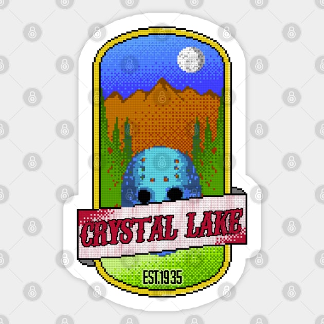Camp Crystal Lake - Halloweenshirt - Sticker | TeePublic