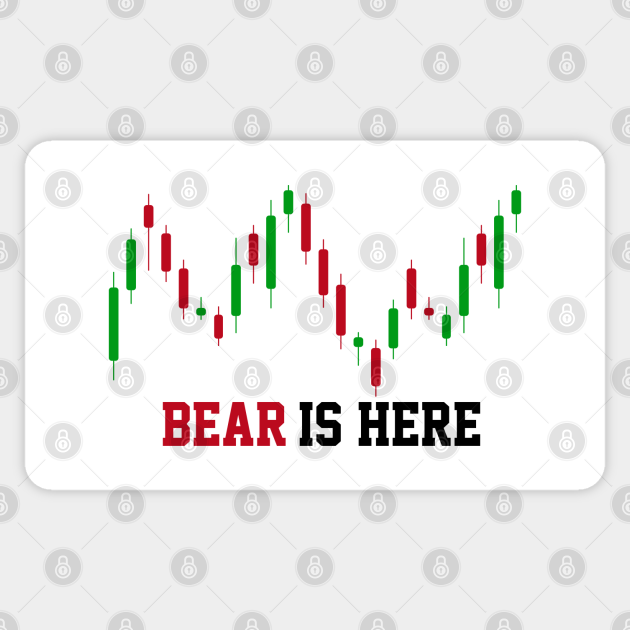 Stock Market Bear Day trader - Stock Market - Sticker | TeePublic